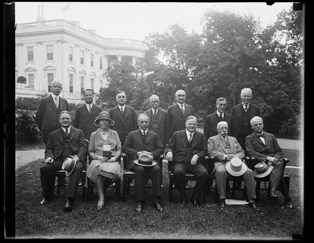 President Hoover meets with his newly created enforcement commission ...