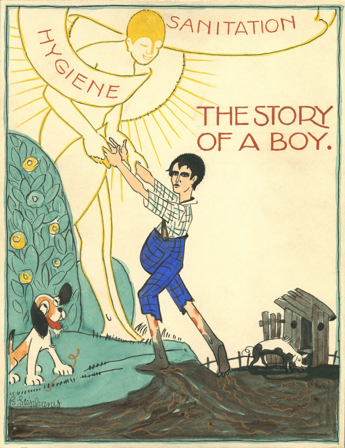 Hookworm - Story of a Boy - Drawings_French Cartoons by B. Stephany_RF ...