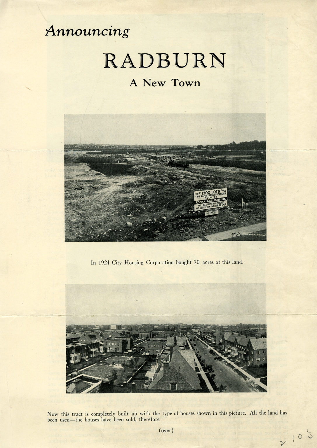 Photos: Radburn, New Jersey. A Planned Community in the 1920s - REsource