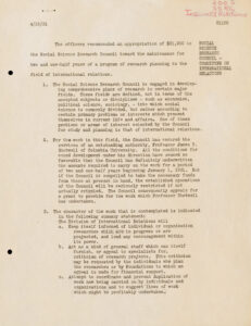 History of the Social Science Research Council - REsource